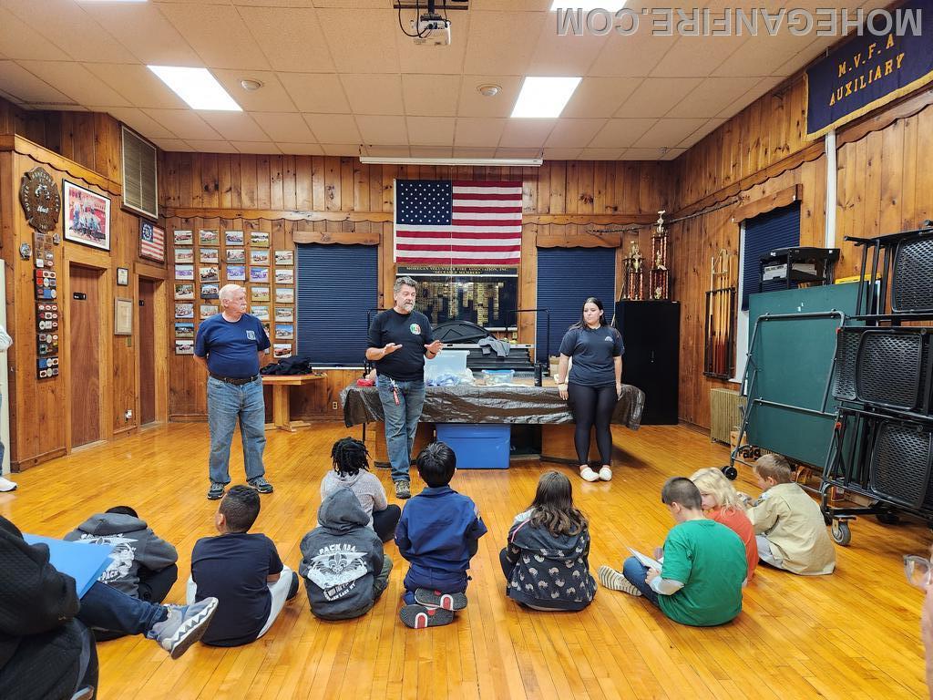 Cub Scouts Visit Headquarters - Mohegan Volunteer Fire Association