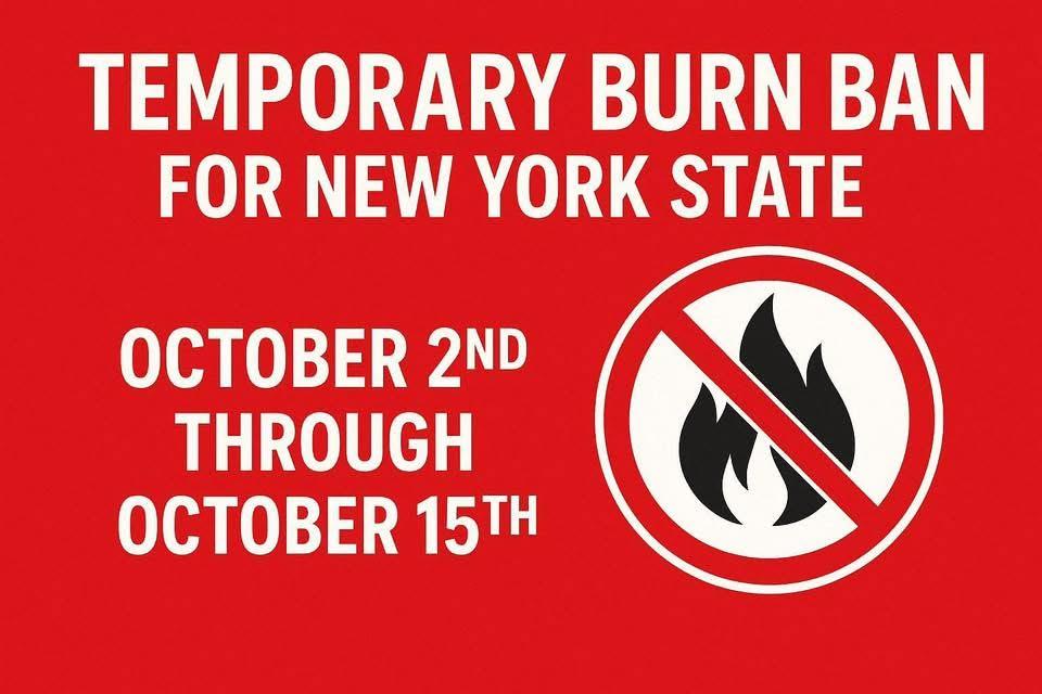 ***NYS BURN BAN NOW IN EFFECT**** Governor Kathy Hochul, with the NYS ...
